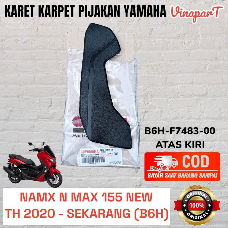 Yamaha nmax new 2020 Rubber Footrest Mat Top And Bottom Right Left B6H ...