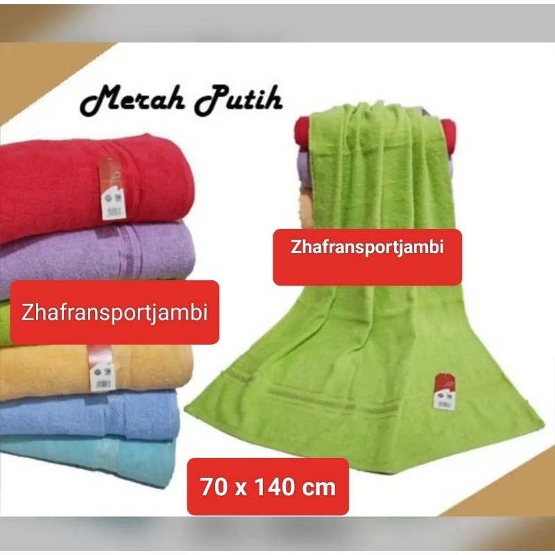 MERAH PUTIH Large Red and White Towel 140 cm x 70 cm | Shopee Malaysia