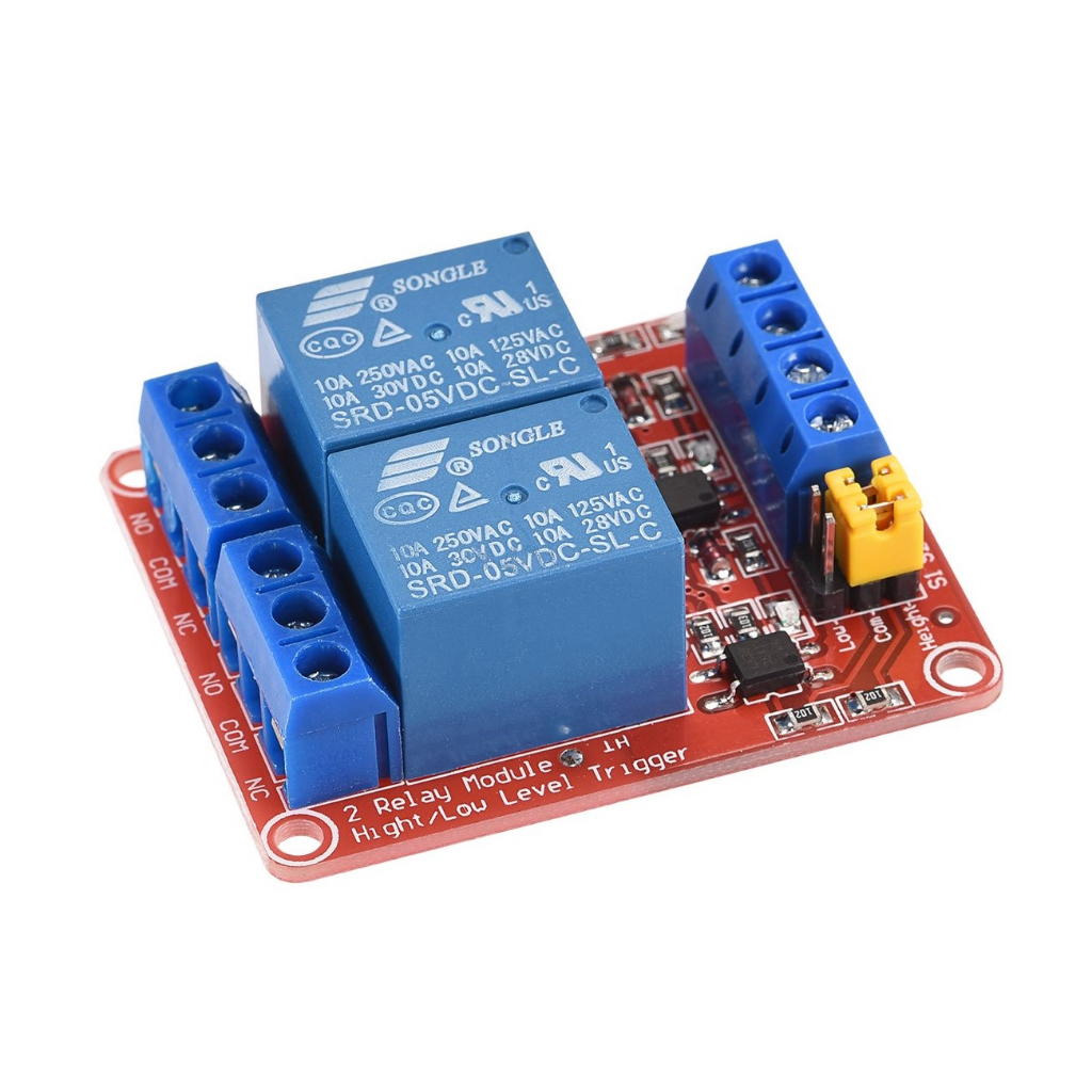 2 Channel Relay Module 5V 12V 24V Optocoupler High & Low Trigger - AIFRobotic | Shopee Malaysia