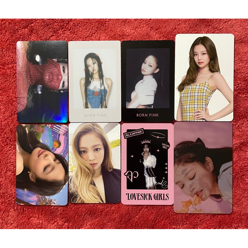Official PHOTOCARD PC JENNIE BLACKPINK ALBUM BORNPINK THE ALBUM PINK ...