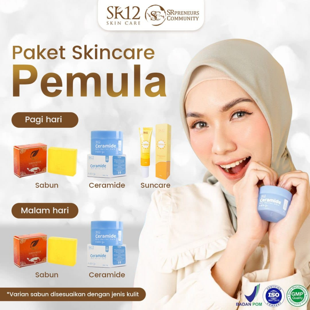 SR12 HERBAL HALAL SKINCARE BEGINNER PACKAGE FOR ALL SKIN TYPES | Shopee ...