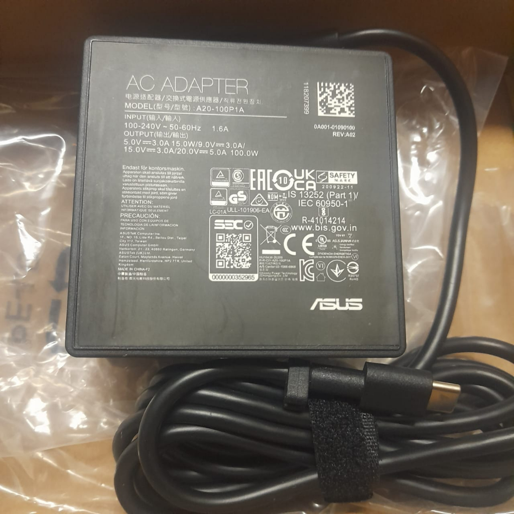 Asus ROG Flow X13 Z13 GV301 GZ301 USB Type C 100W Charger Adapter ...