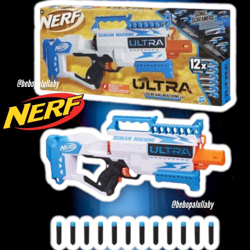 NERF ULTRA SCREAM MACHINE MOTORIZED FIRING/ BATTERY-USE/ | Shopee Malaysia