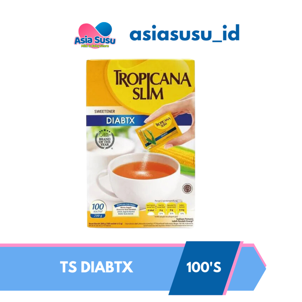 Tropicana SLIM SWEETENER DIABETIC 100 / 50/ 25 SACHET / diabetes sugar ...