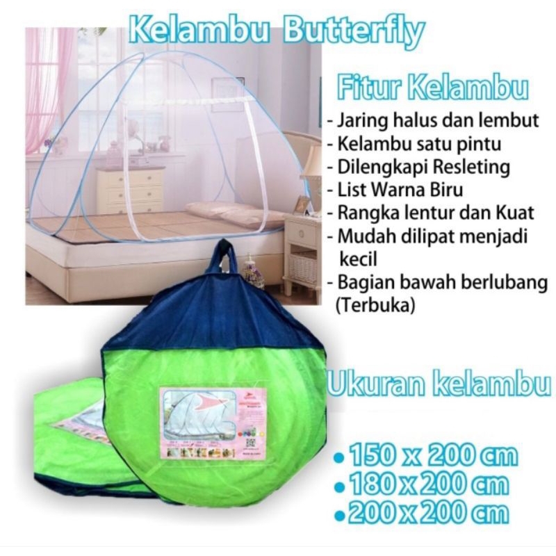 Butterfly Mosquito Repellent Bed Mosquito Net | Shopee Malaysia
