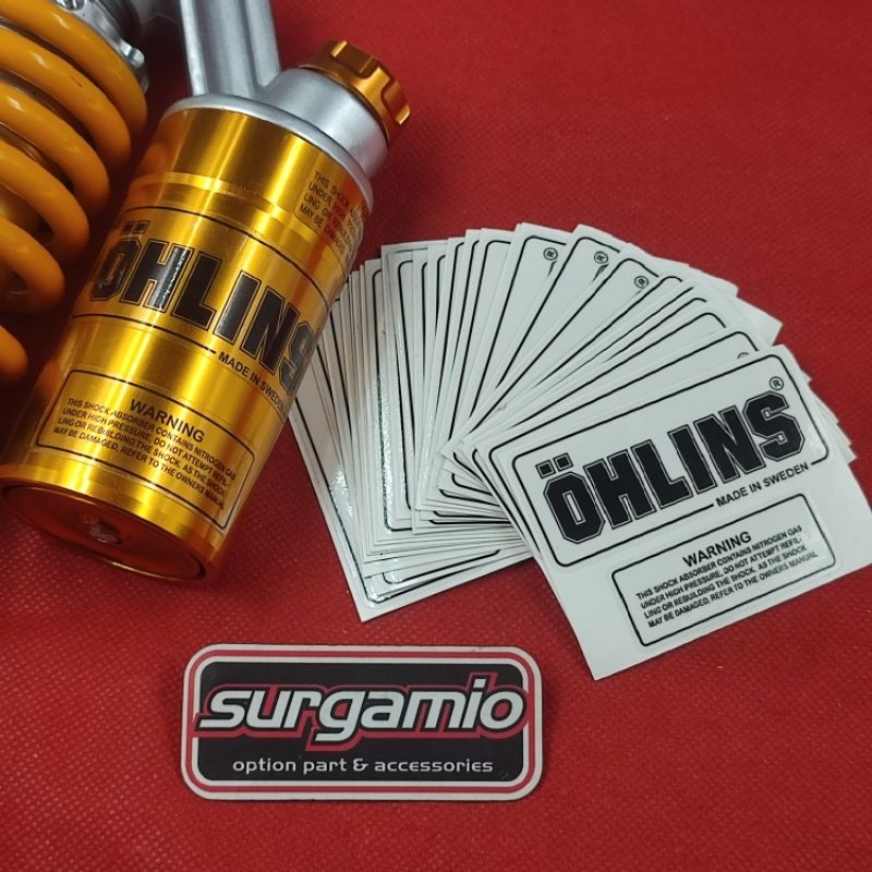 Ohlins TRANSPARENT Shock STICKERS | Shopee Malaysia