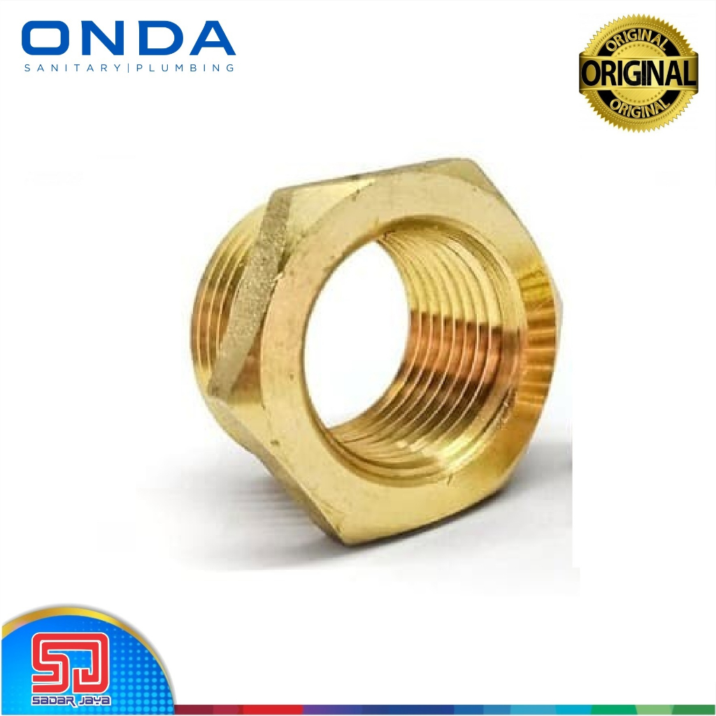 Onda Verlop Ring Drat Metal Brass 3/4" X 1/2" Over Shock Drat Tap Flok ...