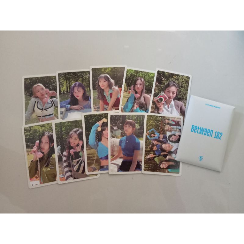 Photocard POB Twice Set Album Between 1&2 Nayeon Jeongyeon Momo Sana Jihyo Mina Dahyun Chaeyoung ...
