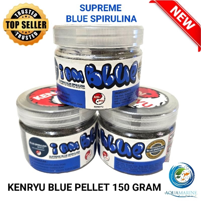 Kenryu SUPREME Blue SPIRULINA I AM Blue Premium Blue PELLET Feed PELLET ...