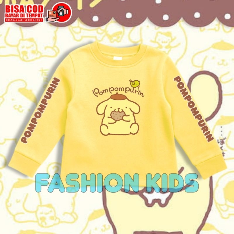 Pompompurin Children's Long Sleeve T-Shirt/Sanrio Pompompurin Children ...