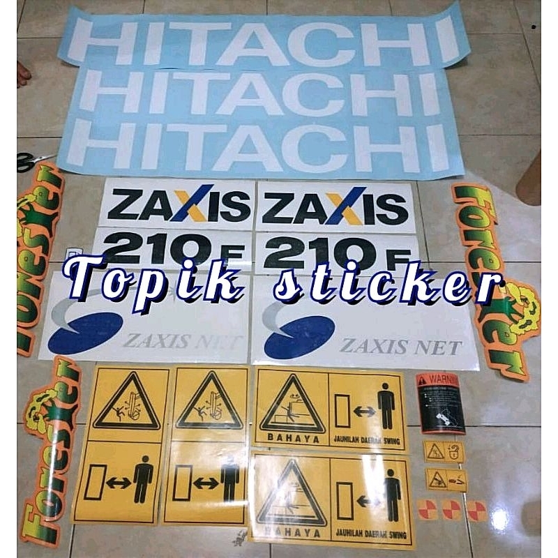 Hitachi Zaxis 210f Forester Excavator Sticker Heavy Equipment Decal ...