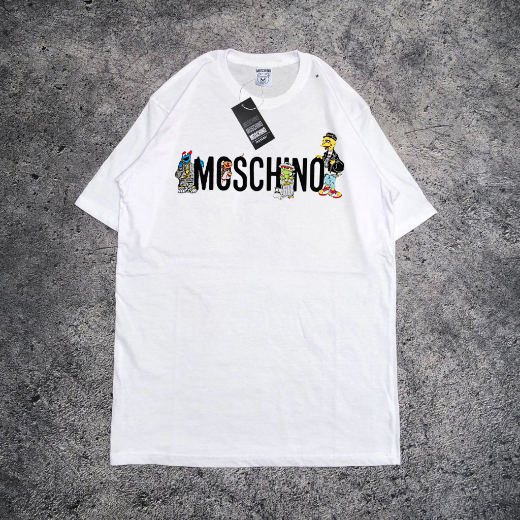 Moschino X ELMO T-Shirt/MOSCHINO TEE/MOSCHINO T-Shirt | Shopee Malaysia