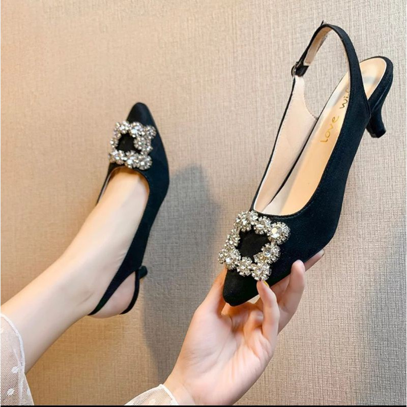 HITAM 23otp WOMEN'S SHOES PARTY WORK FORMAL OFFICE KONDANGAN HIGH HEELS ...