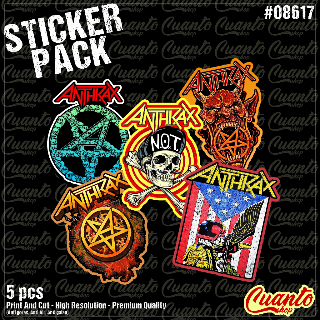 Anthrax Metal Band 5-pack Sticker | Shopee Malaysia