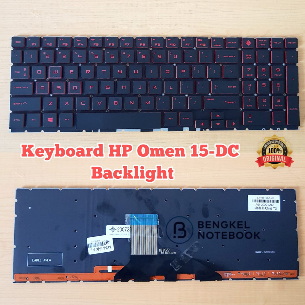 TOMBOL MERAH Hp Keyboard OMEN 15DC 15-DC 15-DH 15T-DC 15T-DH 17-CB 15 ...