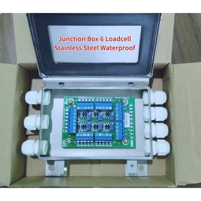 Junction Box Loadcell Stainless 6 sensor input Load Cell Waterproof ...