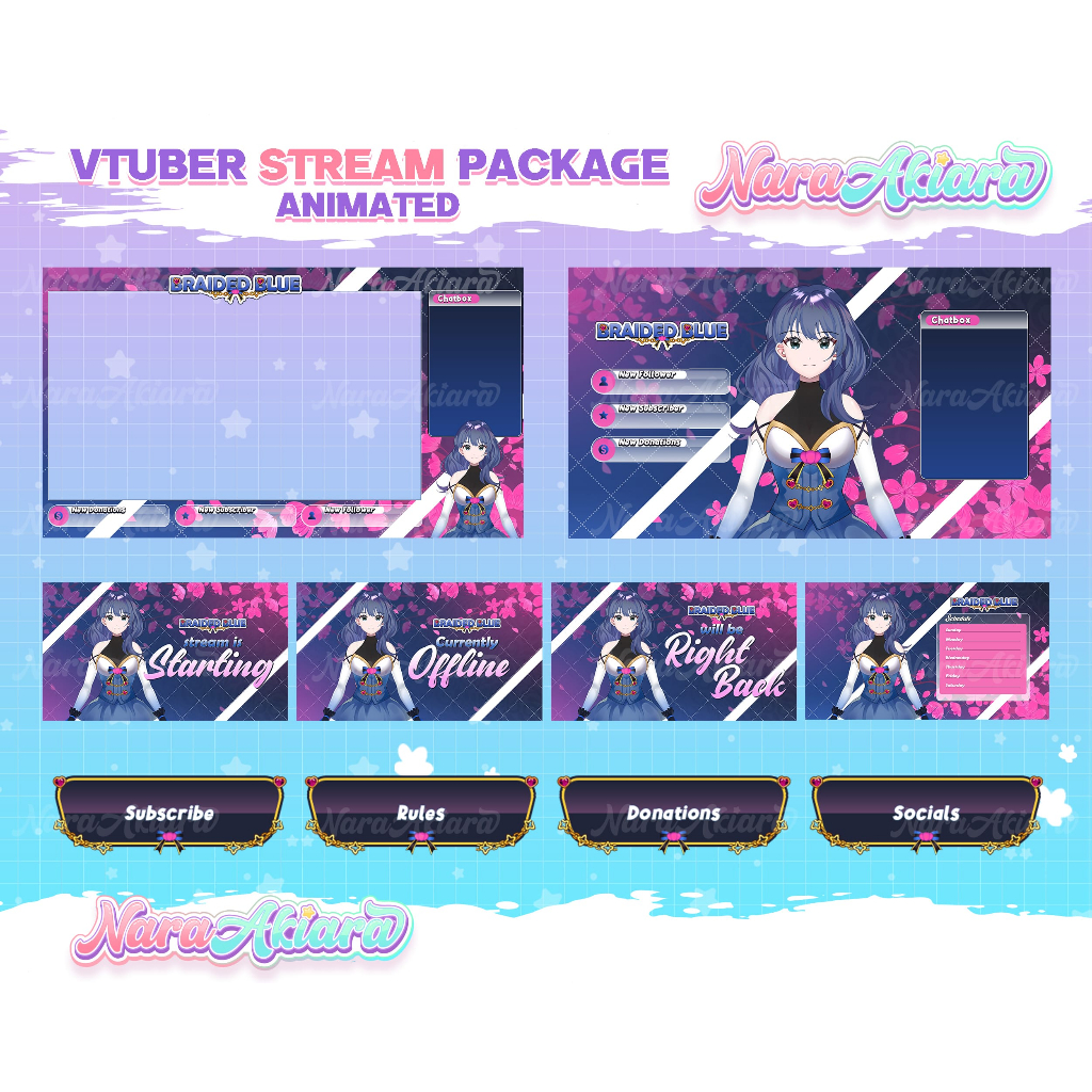Professional Overlay Package to Make Your Streaming More Interactive ...