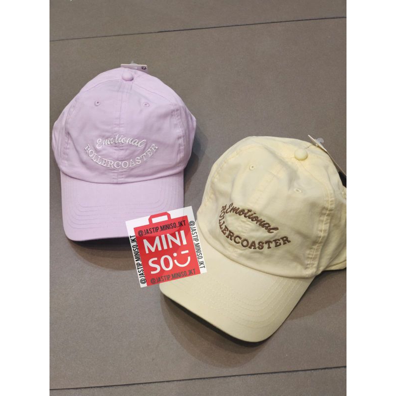 Miniso Emotional Roller Coaster Series Embroidered Baseball Cap (sz ...
