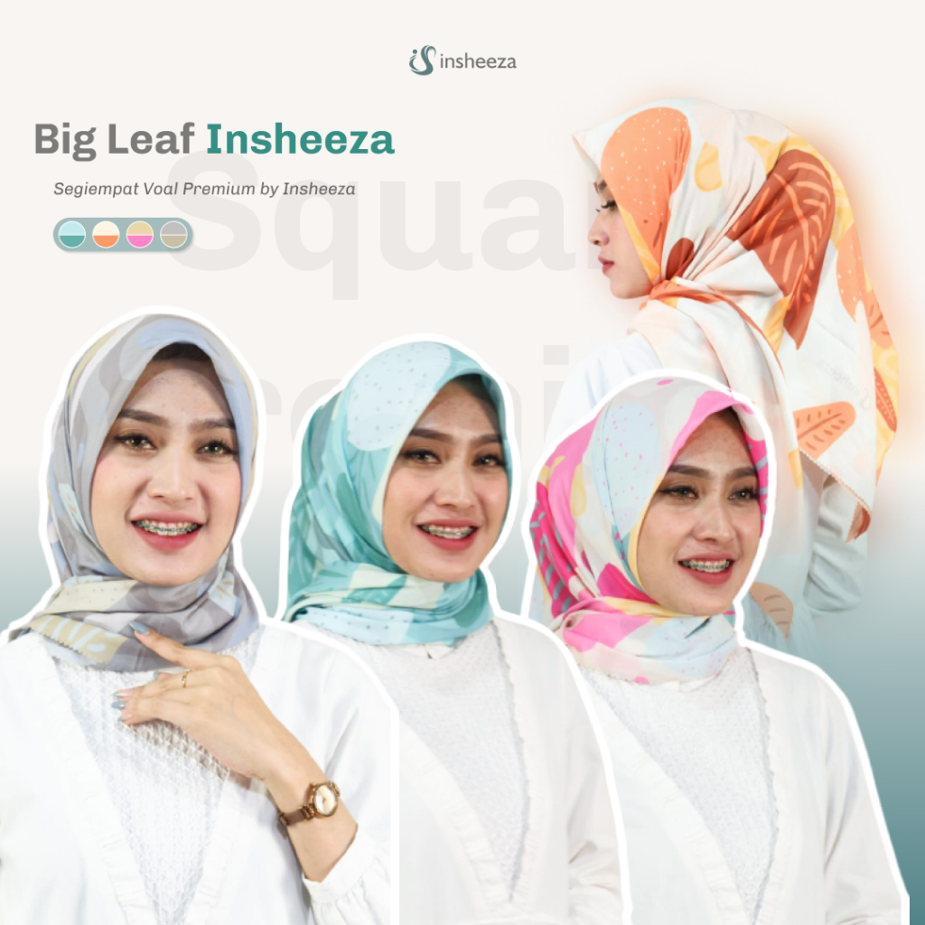 Square Motif Brand Insh - Big Leaf Insh Premium | Shopee Malaysia