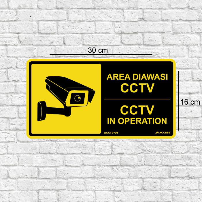 Custom 24-hour CCTV Supervision Acrylic | Acrylic Board | Vinyl Sticker ...
