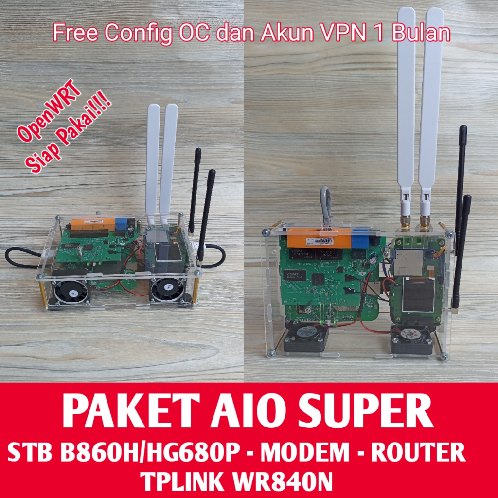 Openwrt READY TO USE PACKAGE AIO SUPER STB + Modem + ROUTER | Shopee ...