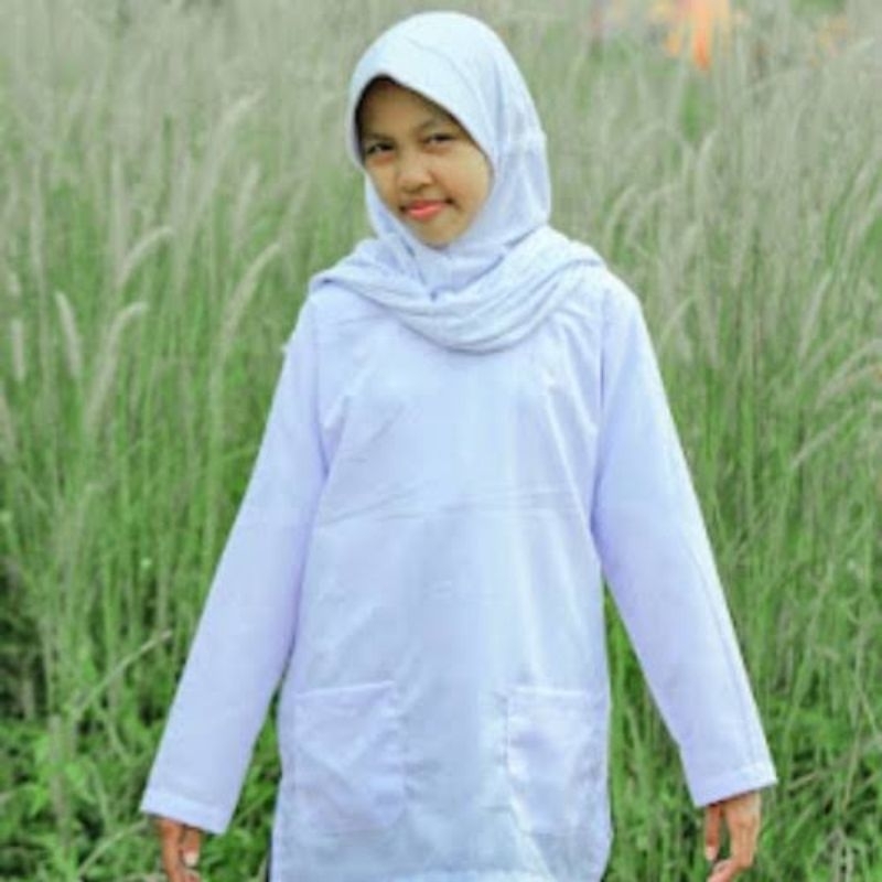 PUTIH Plain White Uniform Baju Kurung Padang | Shopee Malaysia