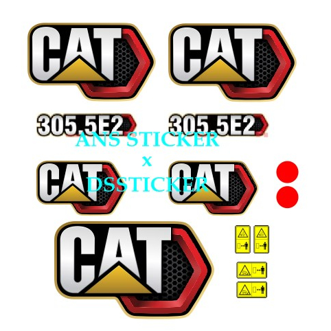 Excavator Sticker / Heavy Equipment Sticker Caterpillar CAT 305.5E2 New ...