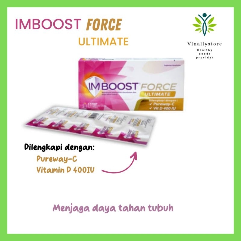 Imboost Force Ultimate + vit C and D 400IU retail price per seed (for ...
