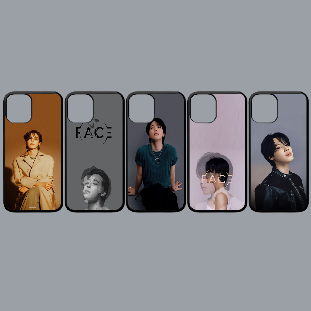 (BT196) Casing Glossy Custom Jimin Face BTS Aesthetic Kpop All Type ...