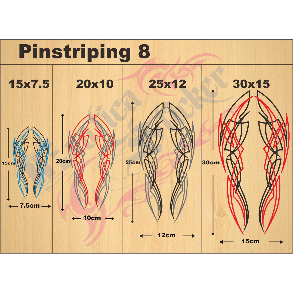 Pinstriping 8 motorbike body trim cutting sticker | Shopee Malaysia