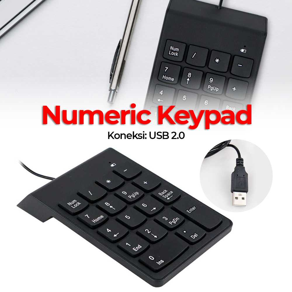 Number Keyboard - Numeric Keypad Numpad USB - K24 | Shopee Malaysia
