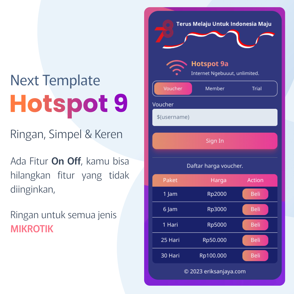 Login Page Hotspot Mikrotik - 9 | Shopee Malaysia