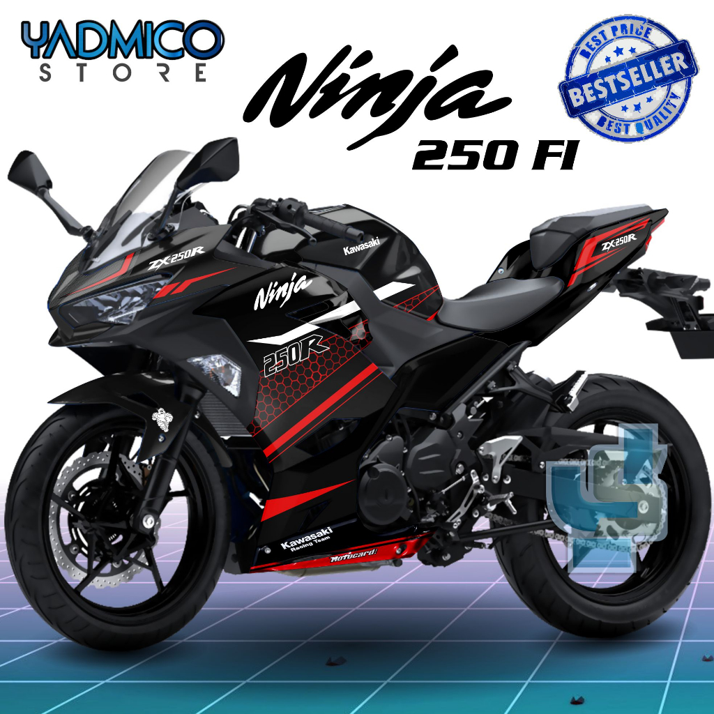 Ninja 250 Fi 2018 Full Body Decal - Ninja 250 Fi Full Body Motorcycle ...