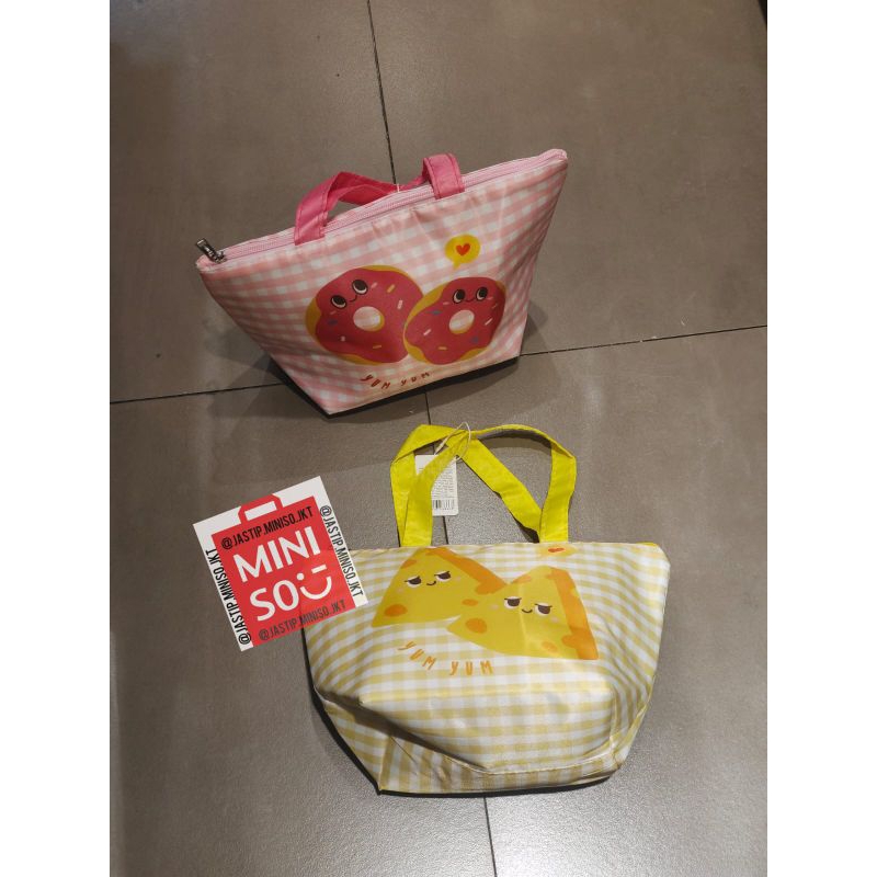 Miniso Lunch Bag Happy Foods Collection (sz.30x13x19cm) | Shopee Malaysia