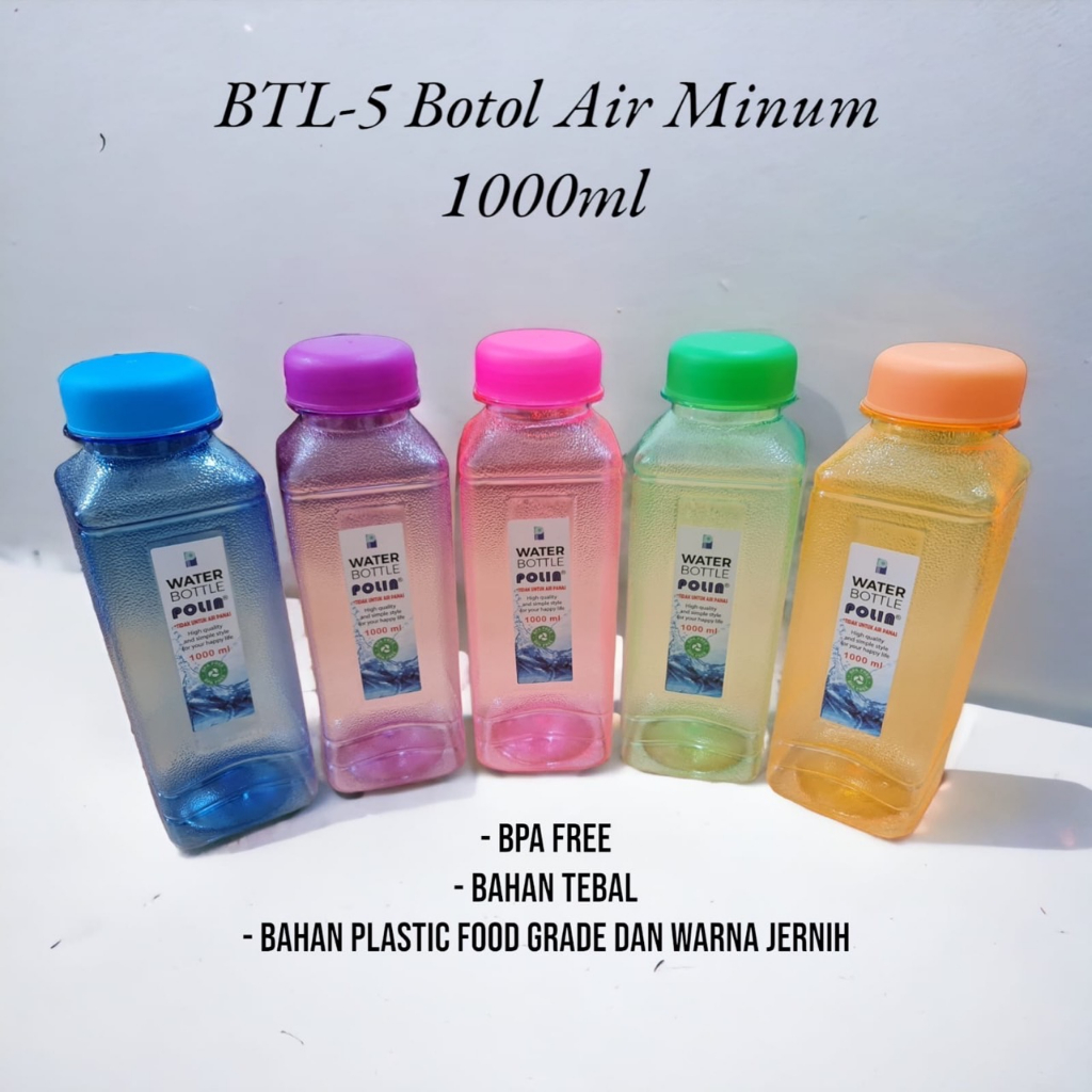 Btl-5 Plastic Drinking Water Bottle / Water Bottle 1000ml BPA FREE 1L ...