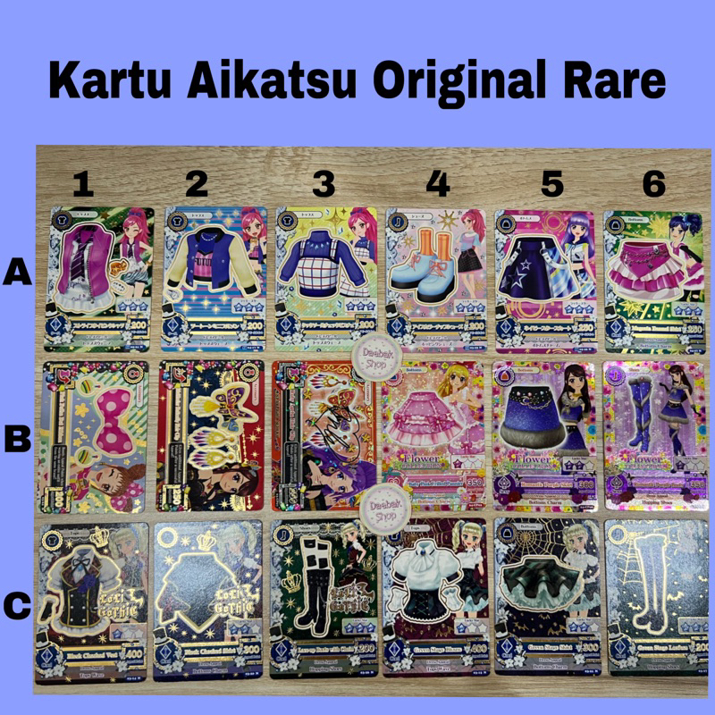 Original Aikatsu card dress unit flower collection aoi ichigo mizuki ...