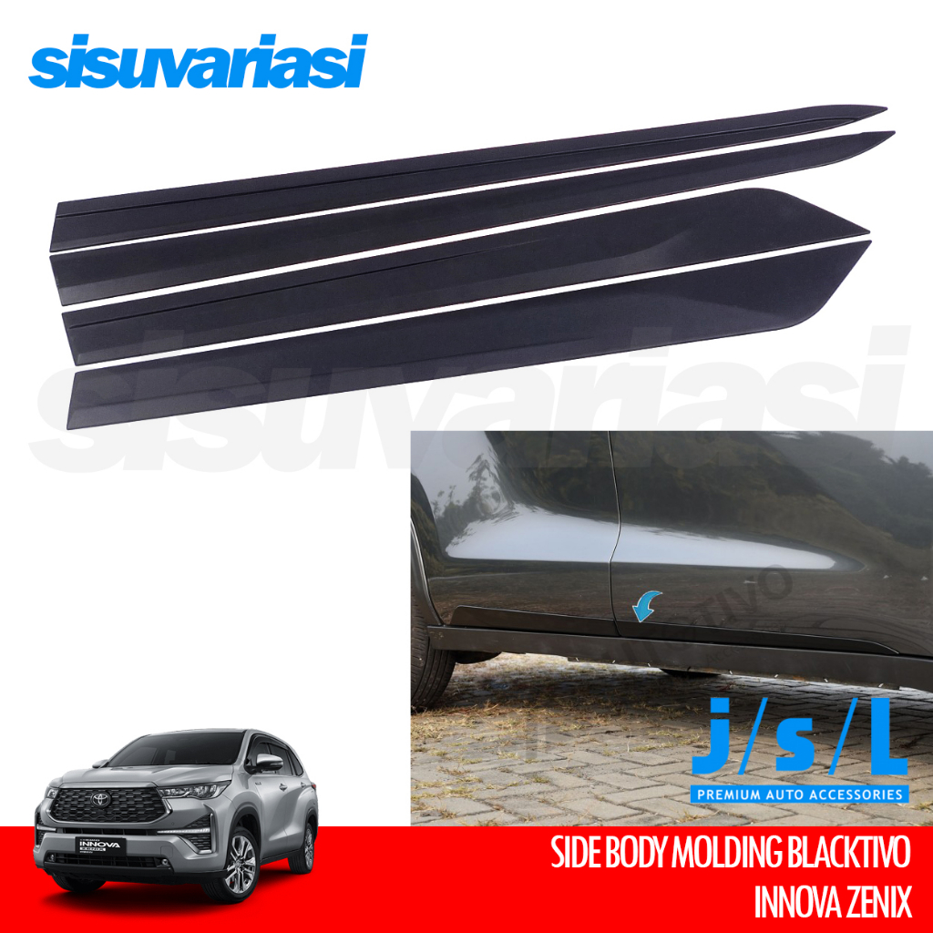 Innova Zenix Accessories JSL Side Door Body Molding List | Shopee Malaysia