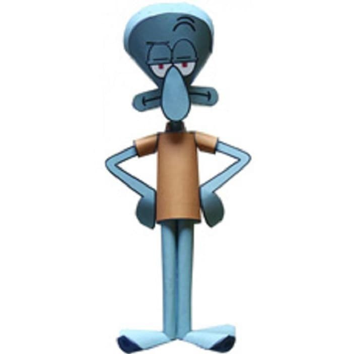 Diy Squidward Papercraft Craft Craft | Shopee Malaysia