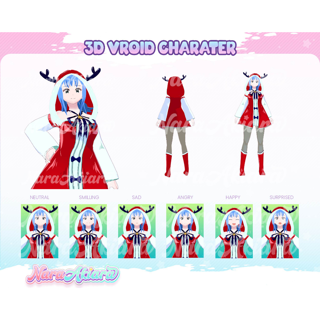 Ready to Streaming With High Quality 3D Vroid Model, Vroid digital ...