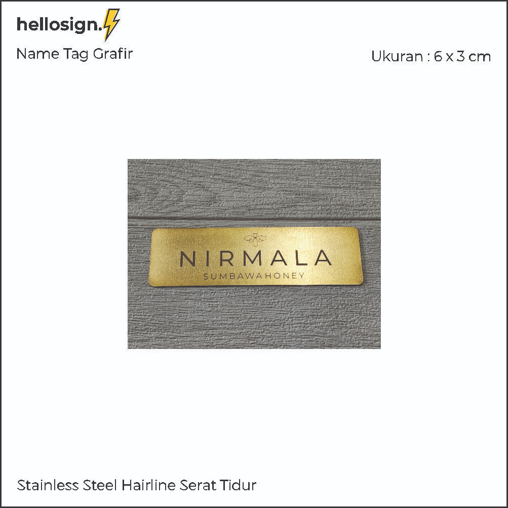 Custom Name Tag Stainless Steel | Name Tag Chest Engraved | Shopee Malaysia