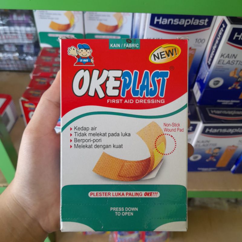 (Contains 100 Strips) OKEPLAST First Aid Dressing Wound Plaster | Wound ...