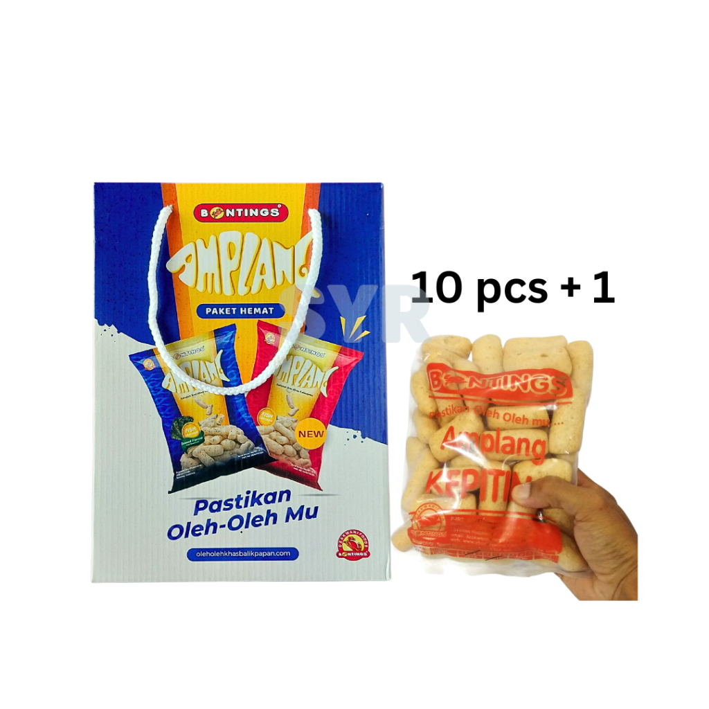 Snacks by balikpapan bontings amplang contains 10 pcs @ 50 grams plus 1 ...