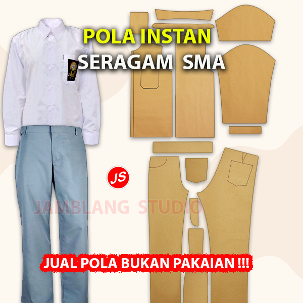 Instant Pattern Of Patrun High School Uniform For Sewing Already Cut ...