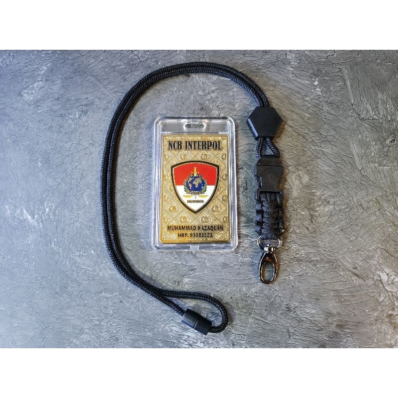 Badge plate peneng id card interpol logo | Shopee Malaysia