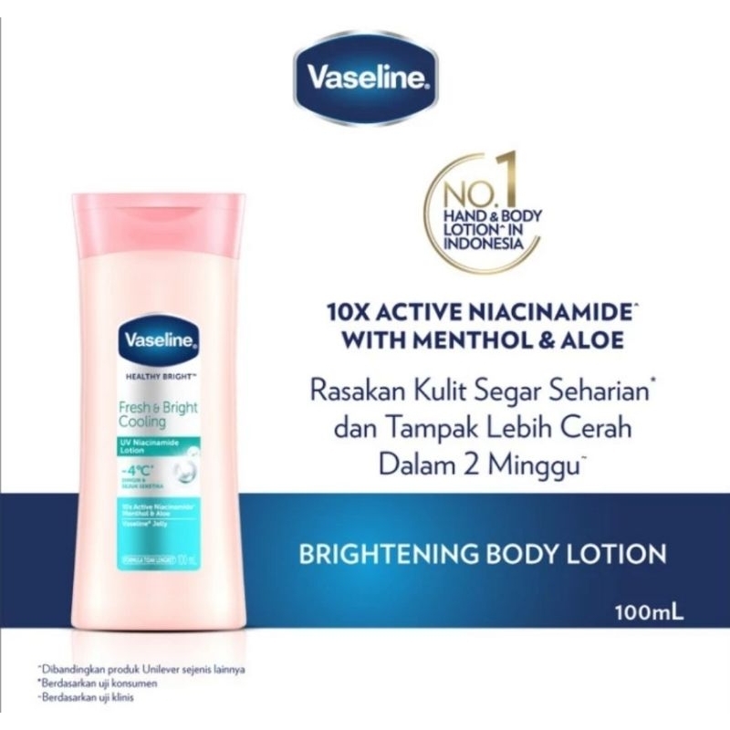 Vaseline healthy bright fresh & bright cooling 100ml | Shopee Malaysia