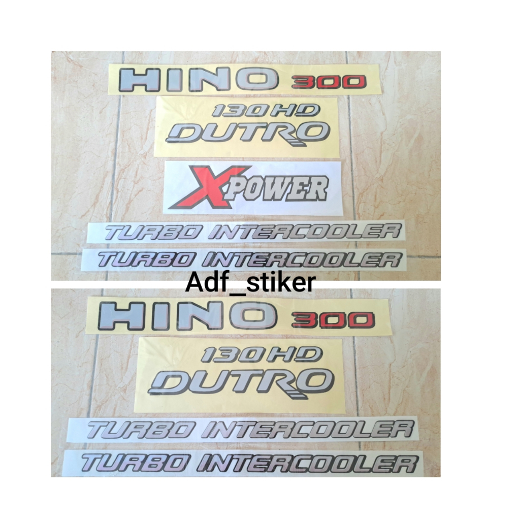 Hino 300xpower 130hd dutro turbo intercooler Sticker 1set/hino 300 ...