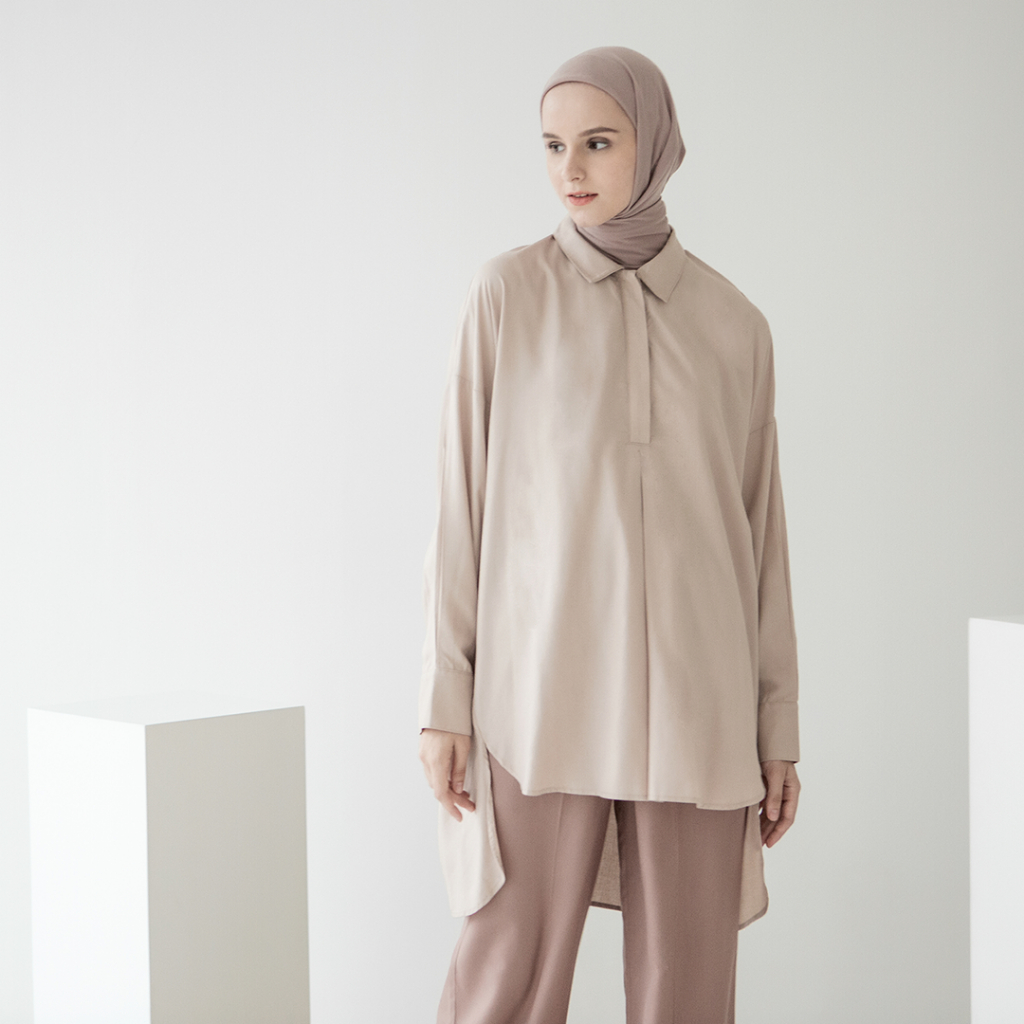 KEMEJA Najwa by Aska Label - Women's Shirt drop shoulder Long ...