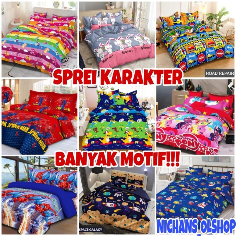KATUN Cartoon Character Bed Sheet Soft Cotton Material UK 180X200 KING ...
