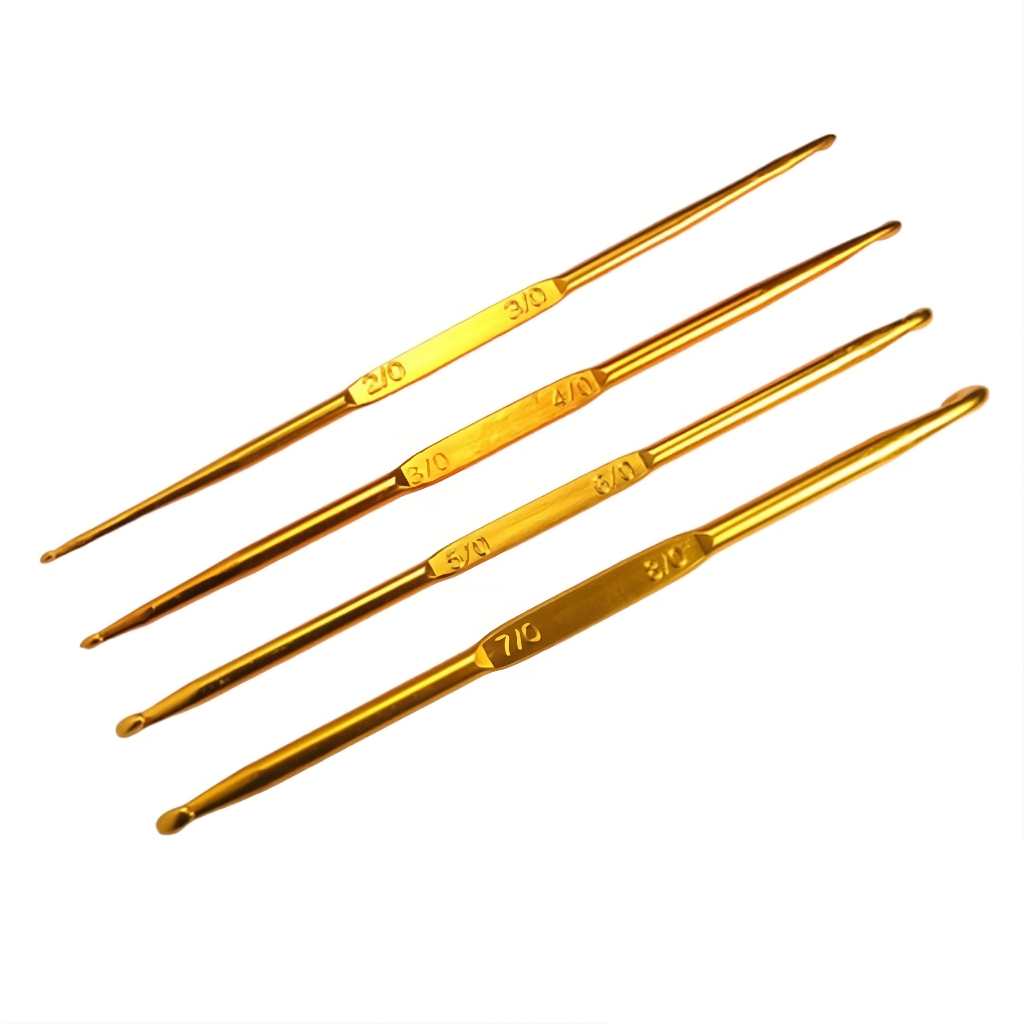 Gold Knitting Needle (Choose Size) | Shopee Malaysia