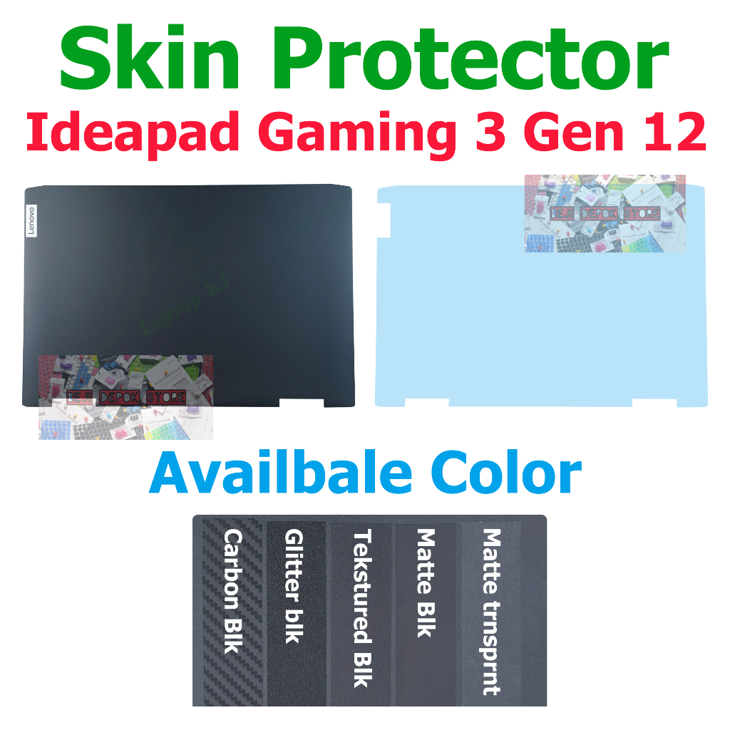 Lenovo Ideapad Gaming 3rd Gen 12 Skin Guard Garskin Protector | Shopee ...